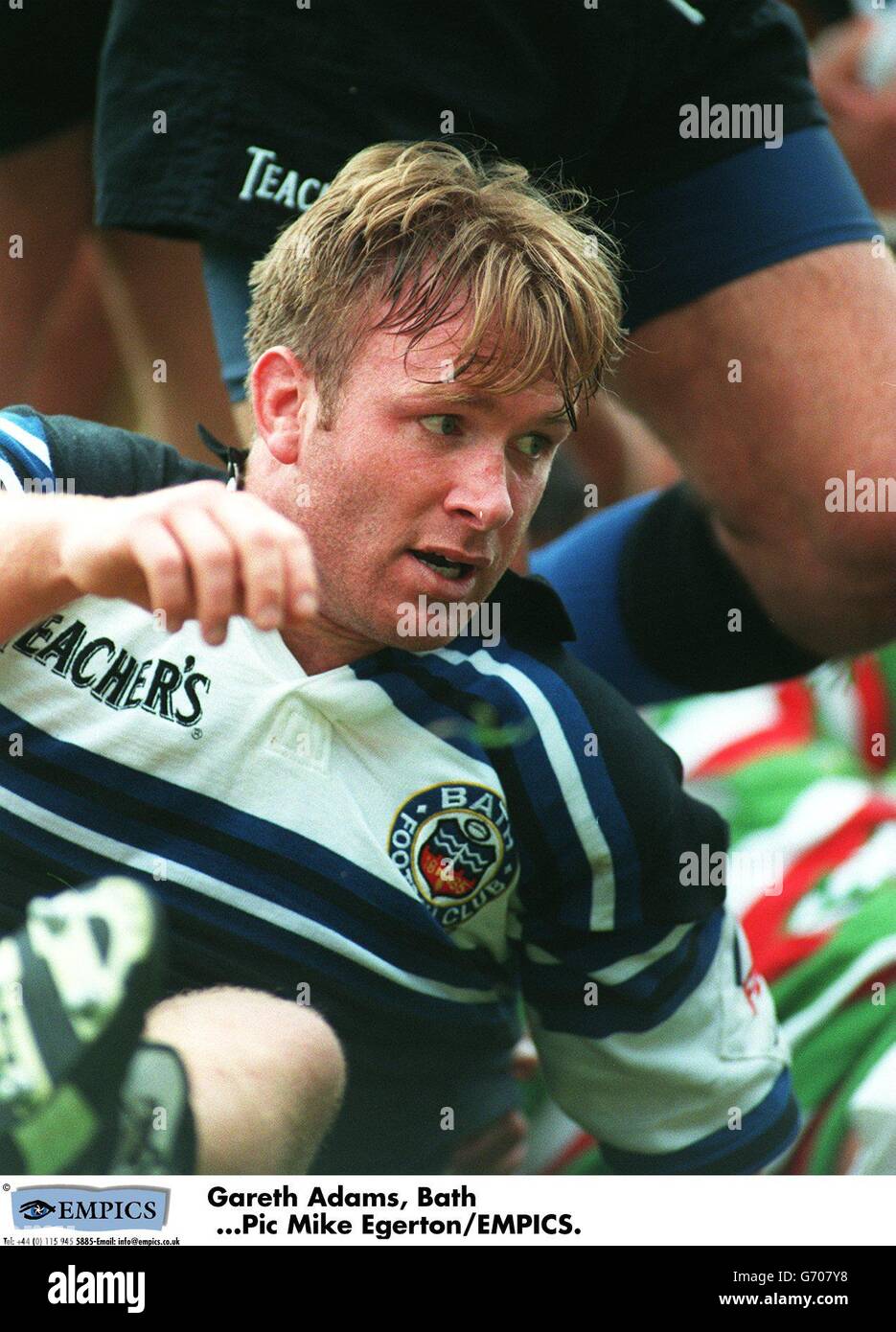 Rugby Union .Courage League. Leicester Tigers v Bath. Gareth Adams ...