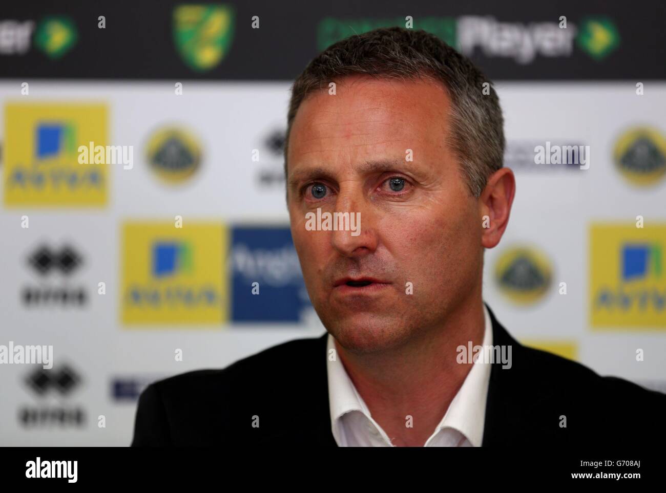 Norwich City Press Conference Colney Training Centre High Resolution ...