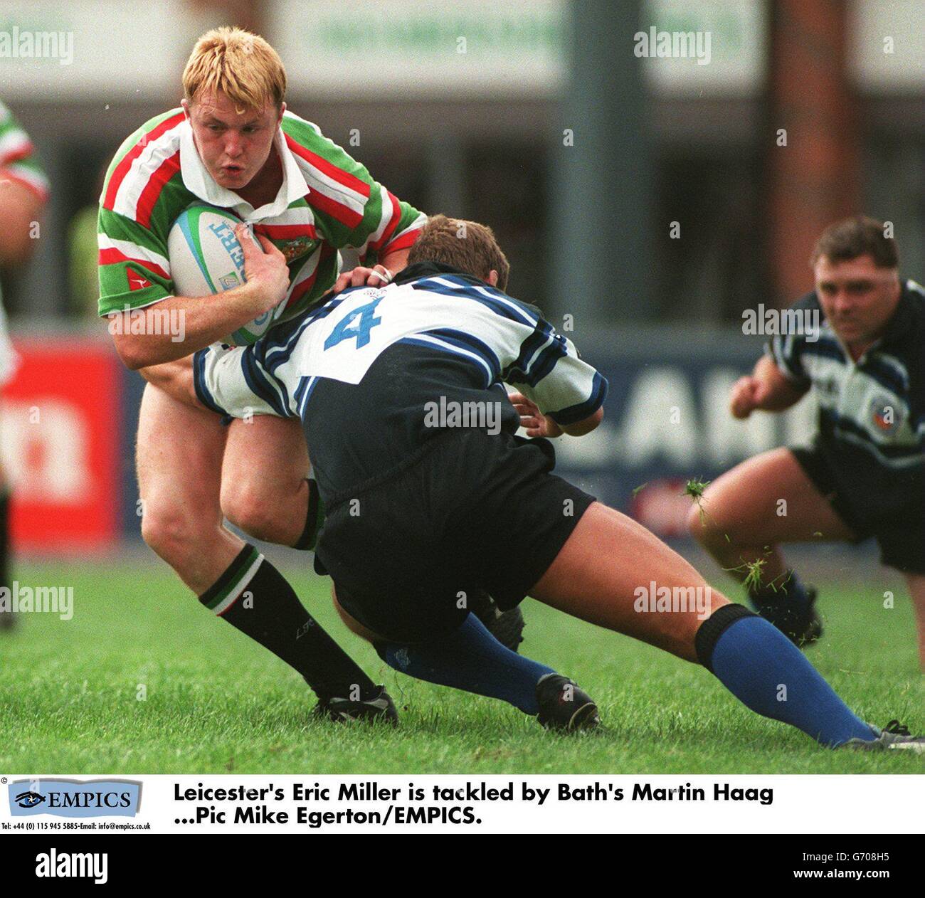 Rugby Union ...Courage League ... Leicester Tigers v Bath. Leicester's ...