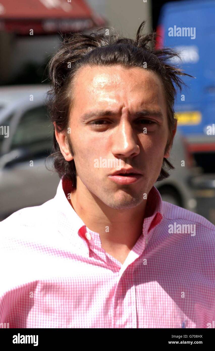 Southampton winger Fabrice Fernandes, 24, outside Bow Street ...