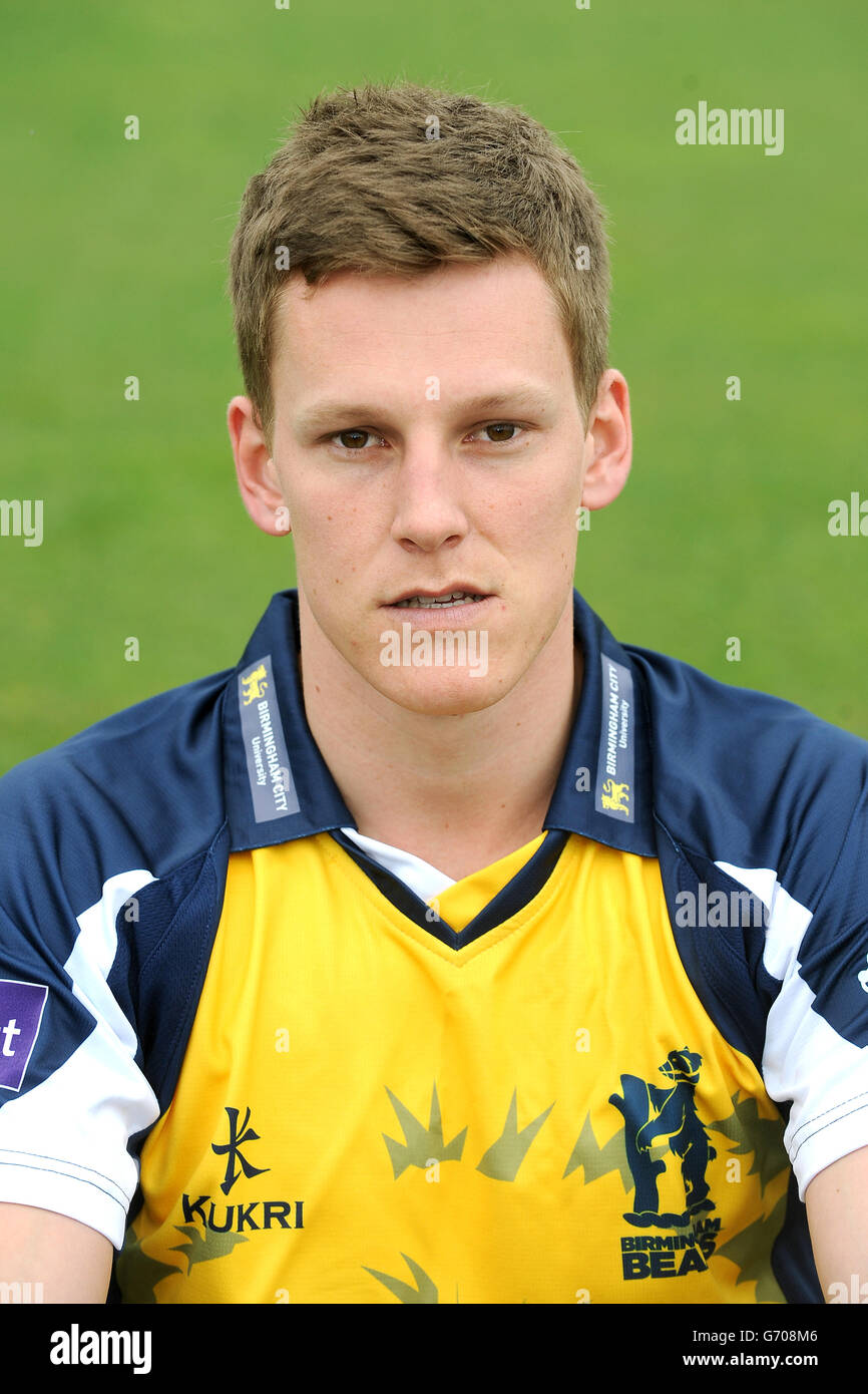 Cricket - 2014 Warwickshire CCC Media Day - Edgbaston. Tom Lewis ...