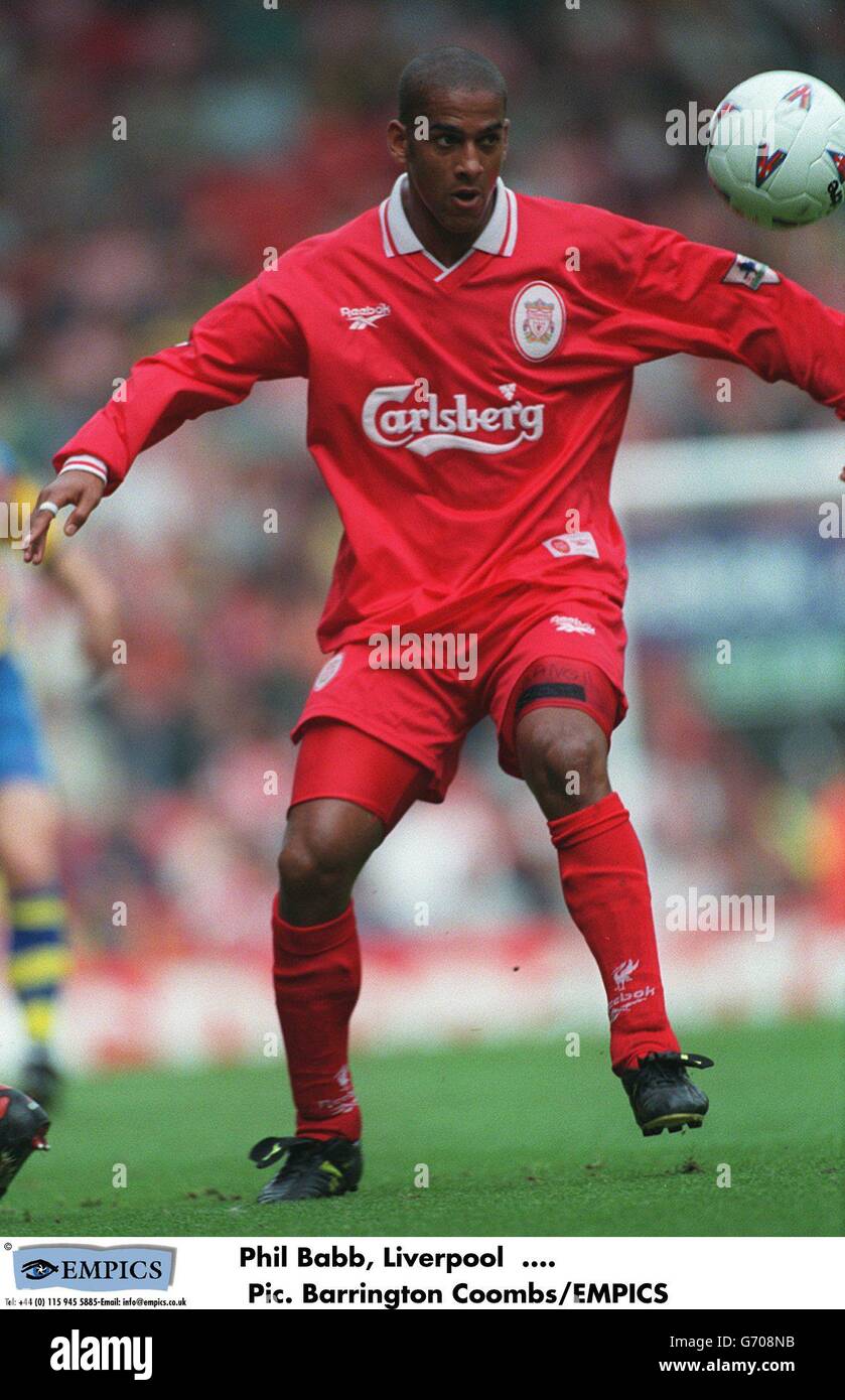 Soccer - Liverpool v Southampton. Phil Babb, Liverpool Stock Photo - Alamy