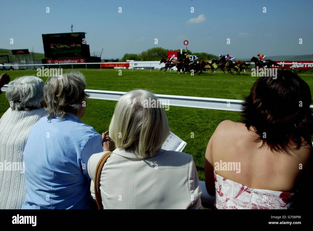 Spectators at goodwood race course hi-res stock photography and images ...