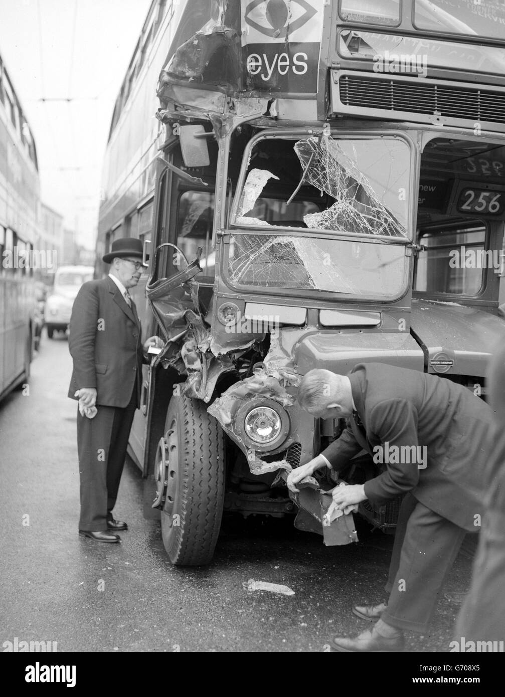 London bus drivers cab Black and White Stock Photos & Images - Alamy