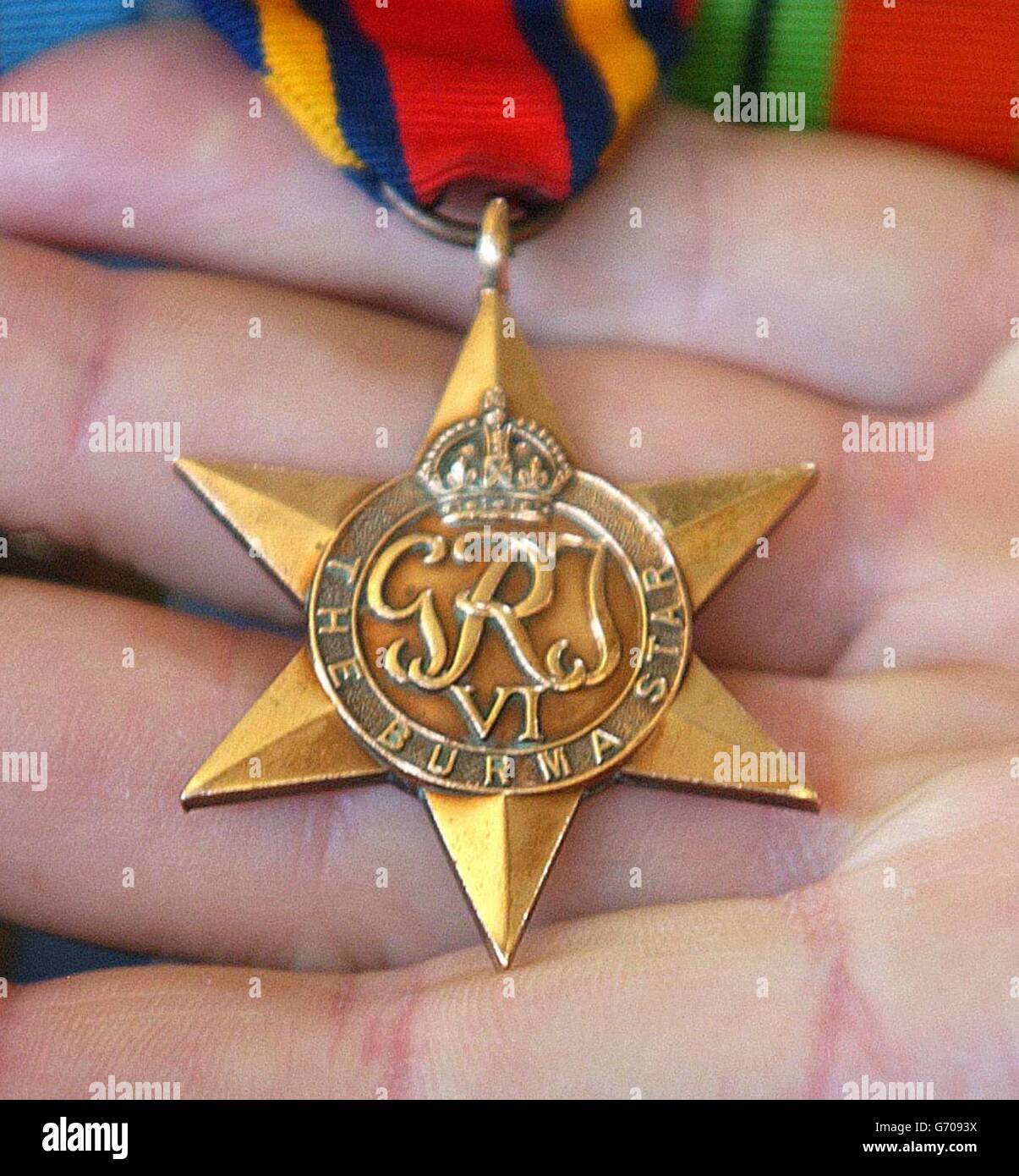 The Burma Star. Members of the Burma Star Association dedicated a ...