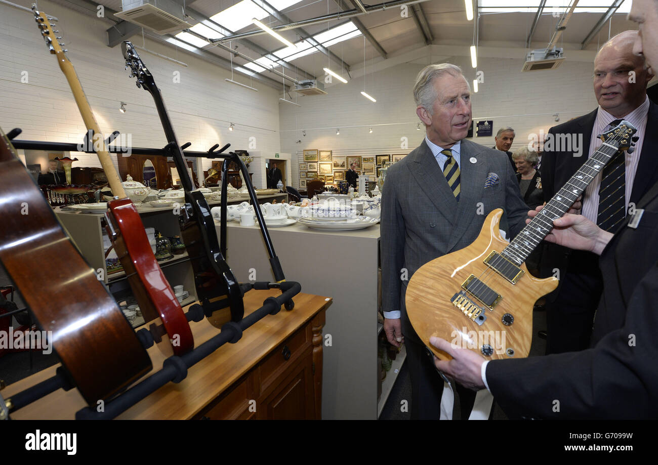 The Prince of Wales visits the J36 Rural Auction Centre in Crooklands ...