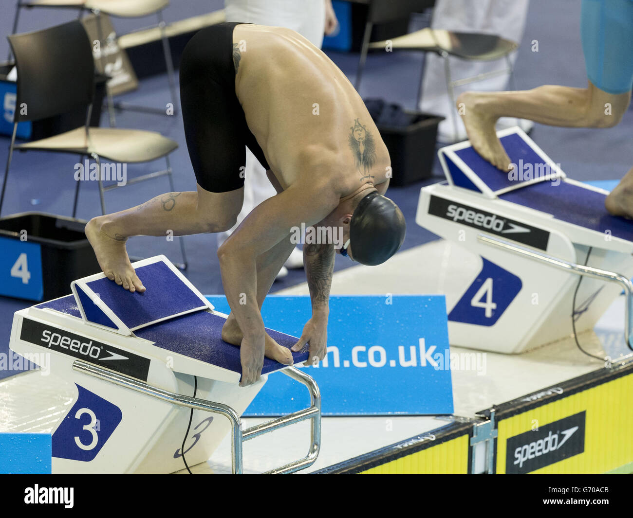 Chris Walker Hebborn competes in the 100m Freestyle heats during the ...