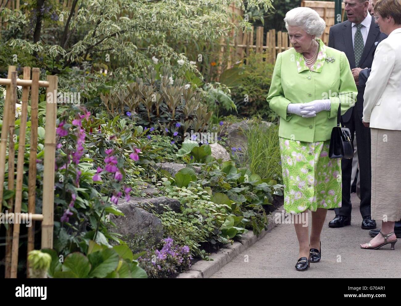 Queen Chelsea Flower Show Stock Photo - Alamy
