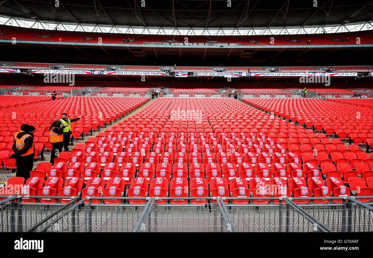 96 seats that are being left empty as a tribute to the 96 Liverpool ...