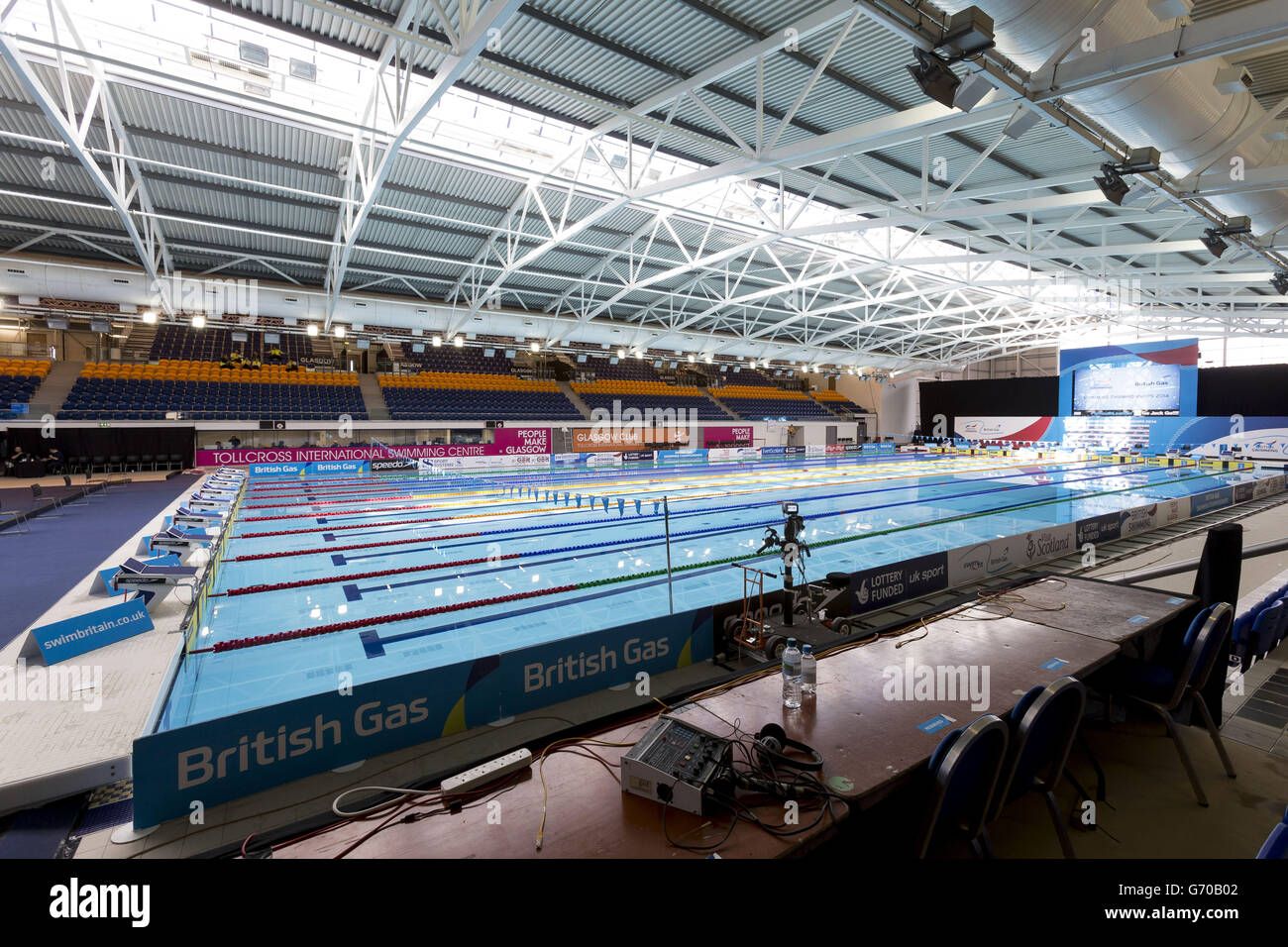 A general view of the pool during the 2014 British Gas Swimming ...