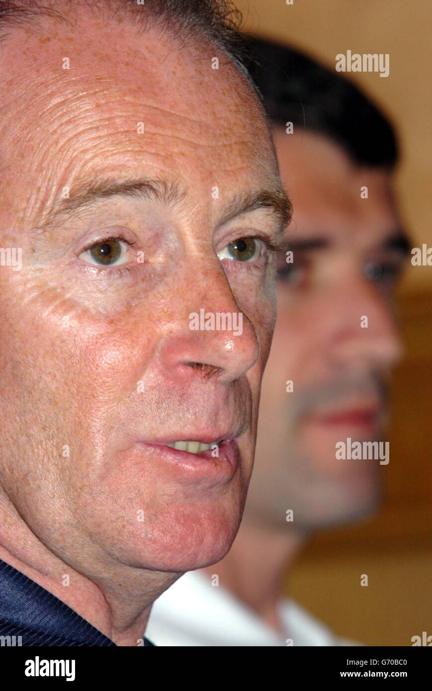 Manchester United captain and Ireland International, Roy Keane at a ...