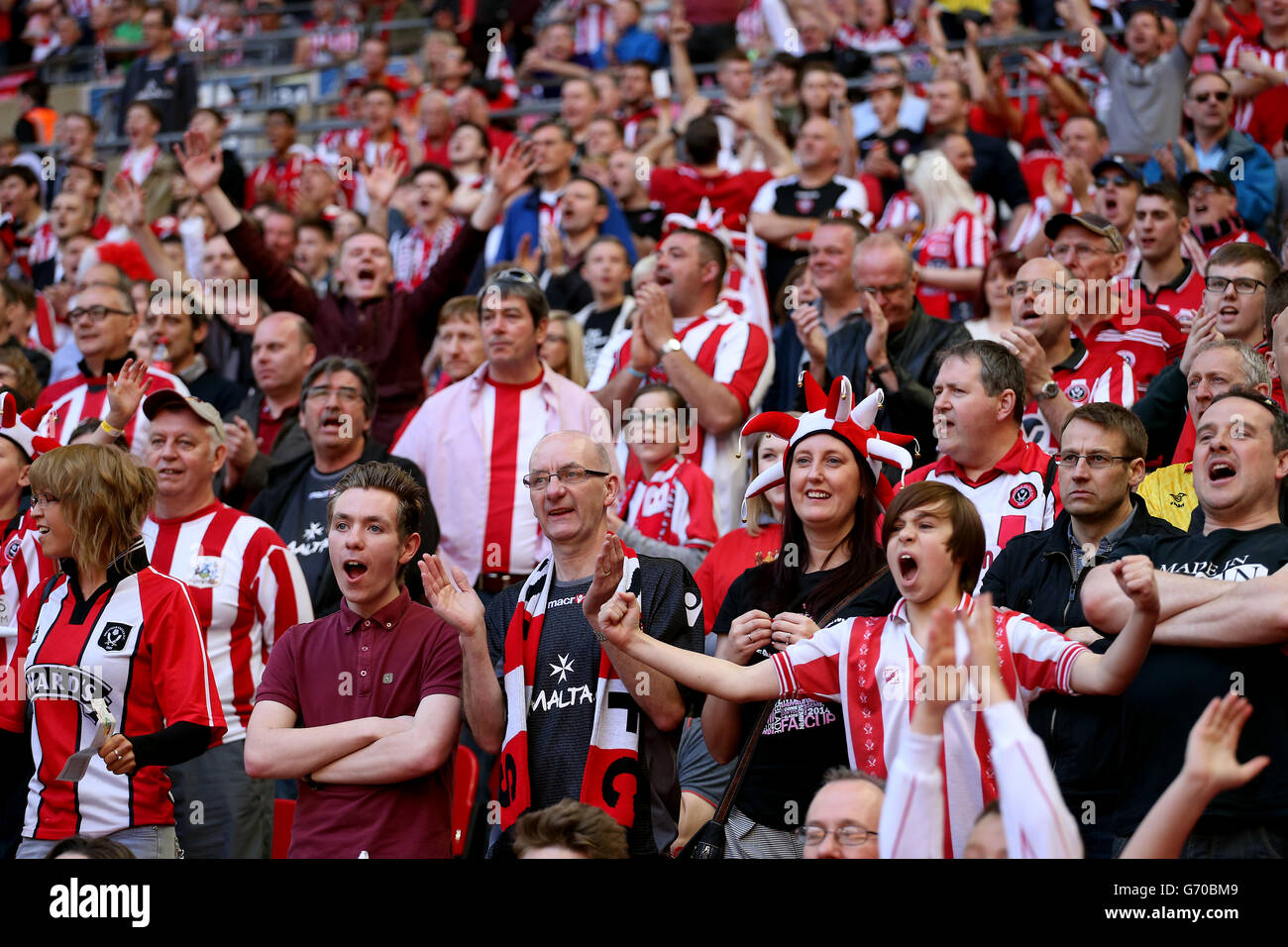 Sheffield United fans show support from the stands during the FA Cup ...