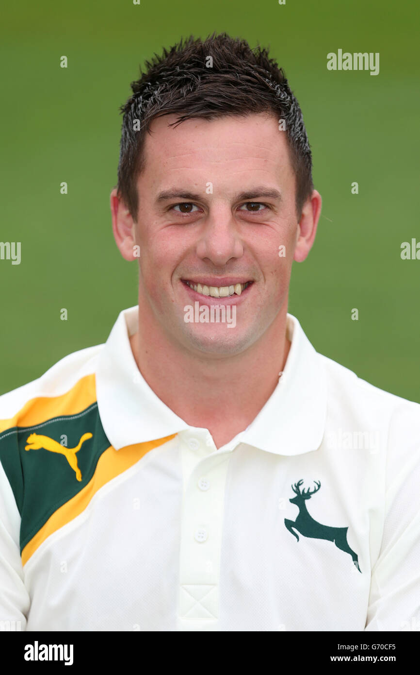 Cricket - 2014 Nottinghamshire CCC Media Day - Trent Bridge Stock Photo ...