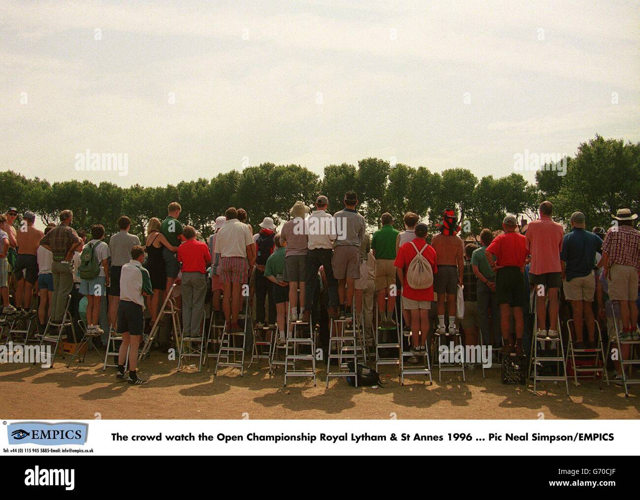 Golf - The Open Championship Royal Lytham & St Annes 1996. The crowd ...