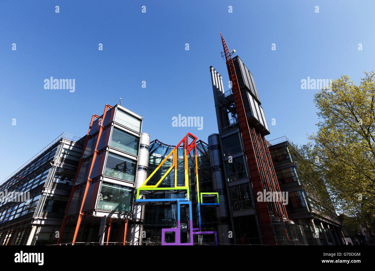 Views of London - The Channel 4 Television Headquarters. A general view ...