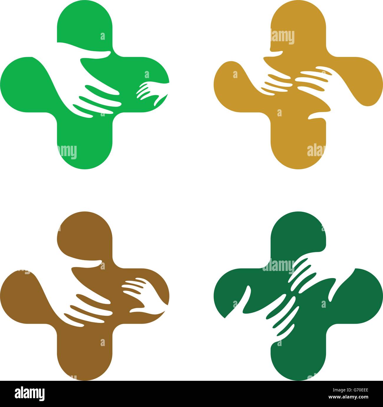 African holding hands help Cut Out Stock Images & Pictures - Alamy