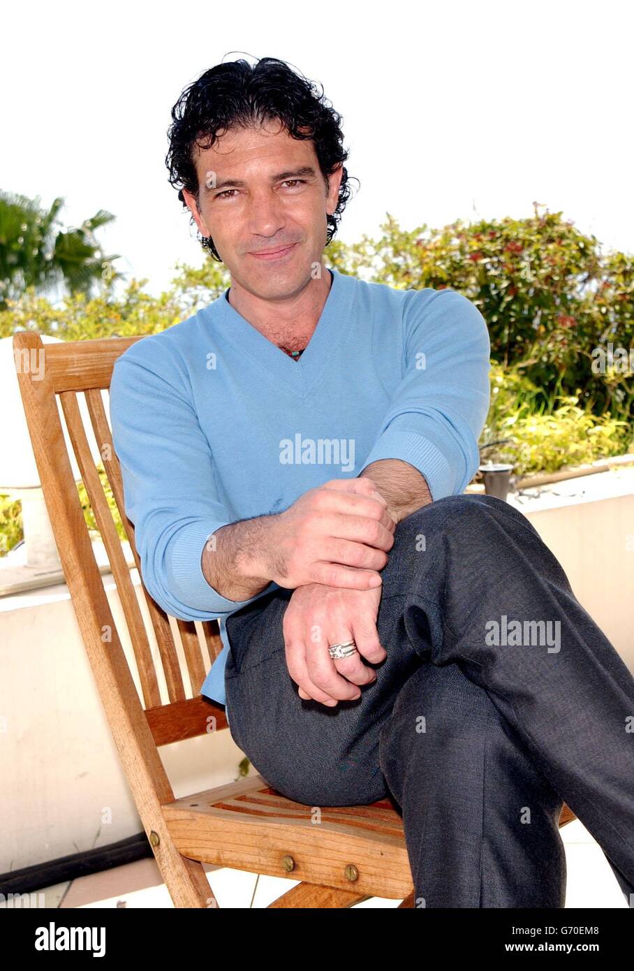 Actor Antonio Banderas during his guest appearance on MTV TRL, at Le ...