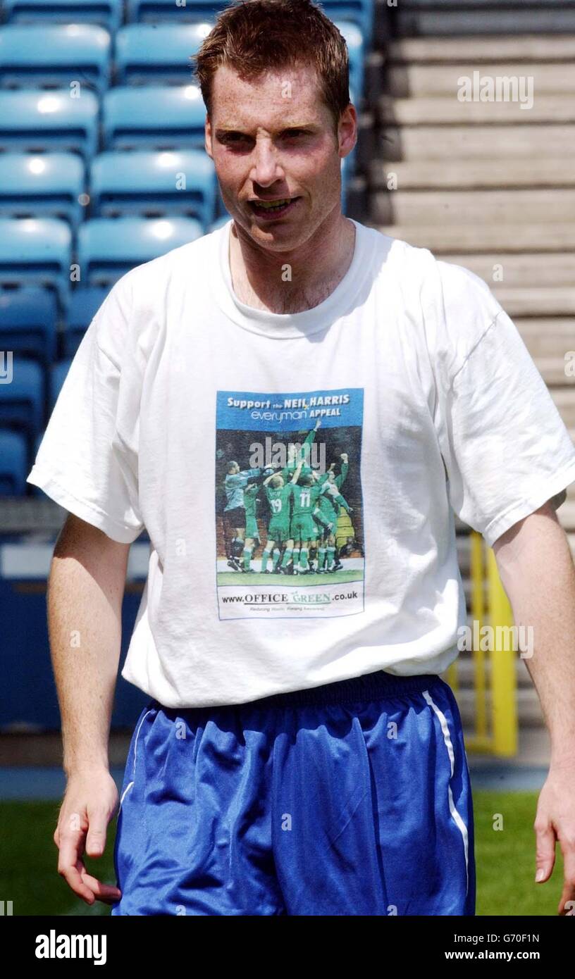 Millwall's Neil Harris during a training session at the Den, London ...
