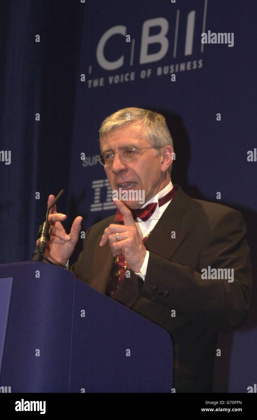 Jack Straw CBI Dinner 2004 Stock Photo - Alamy