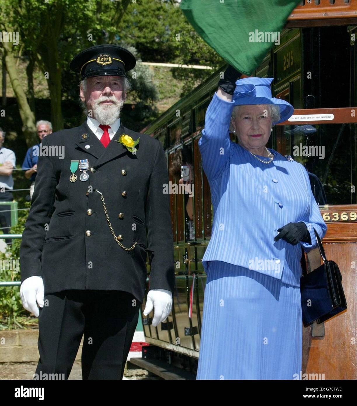 Train guard flag hi-res stock photography and images - Alamy