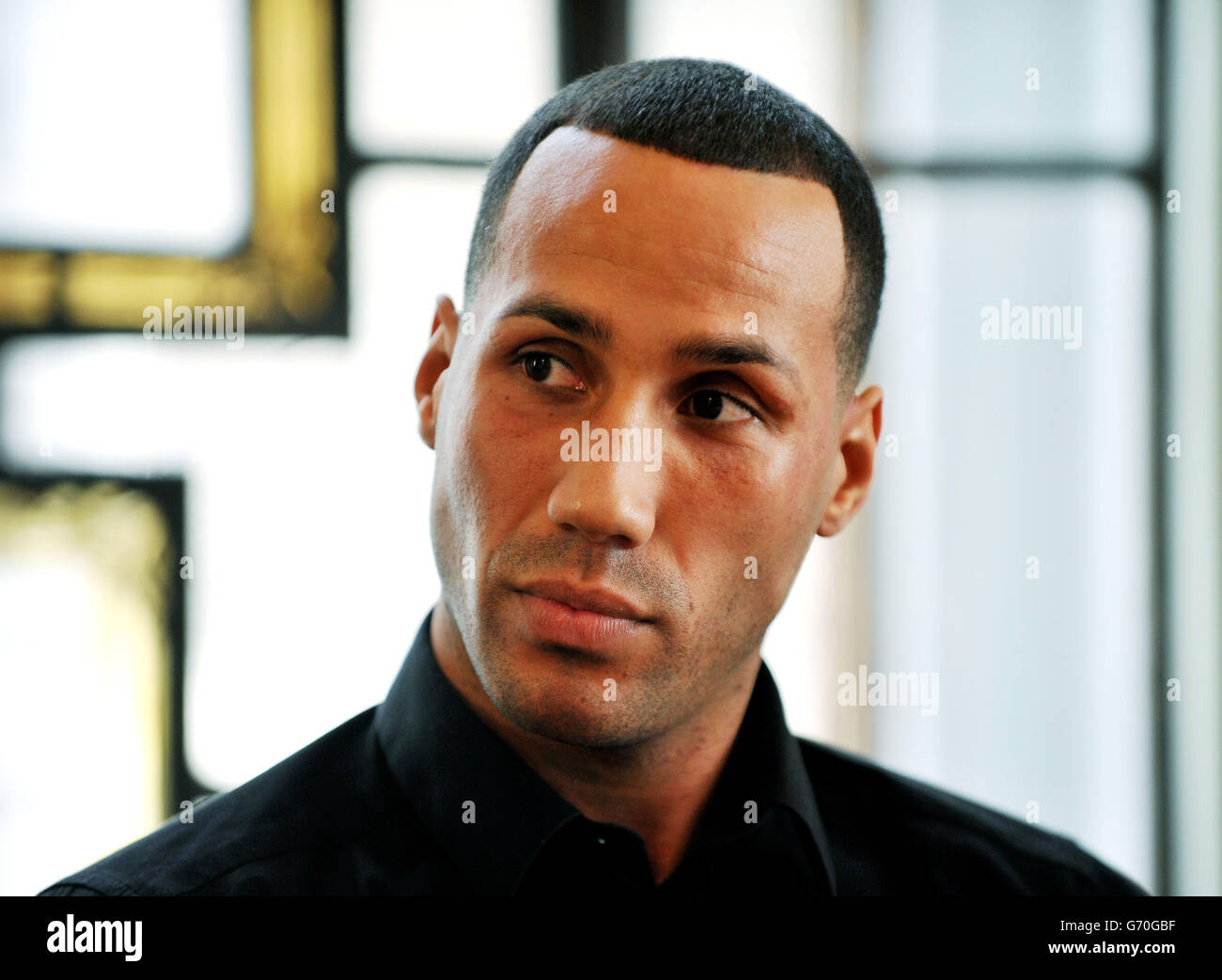 James DeGale, speaks during a photocall at Trinity House in London, at ...