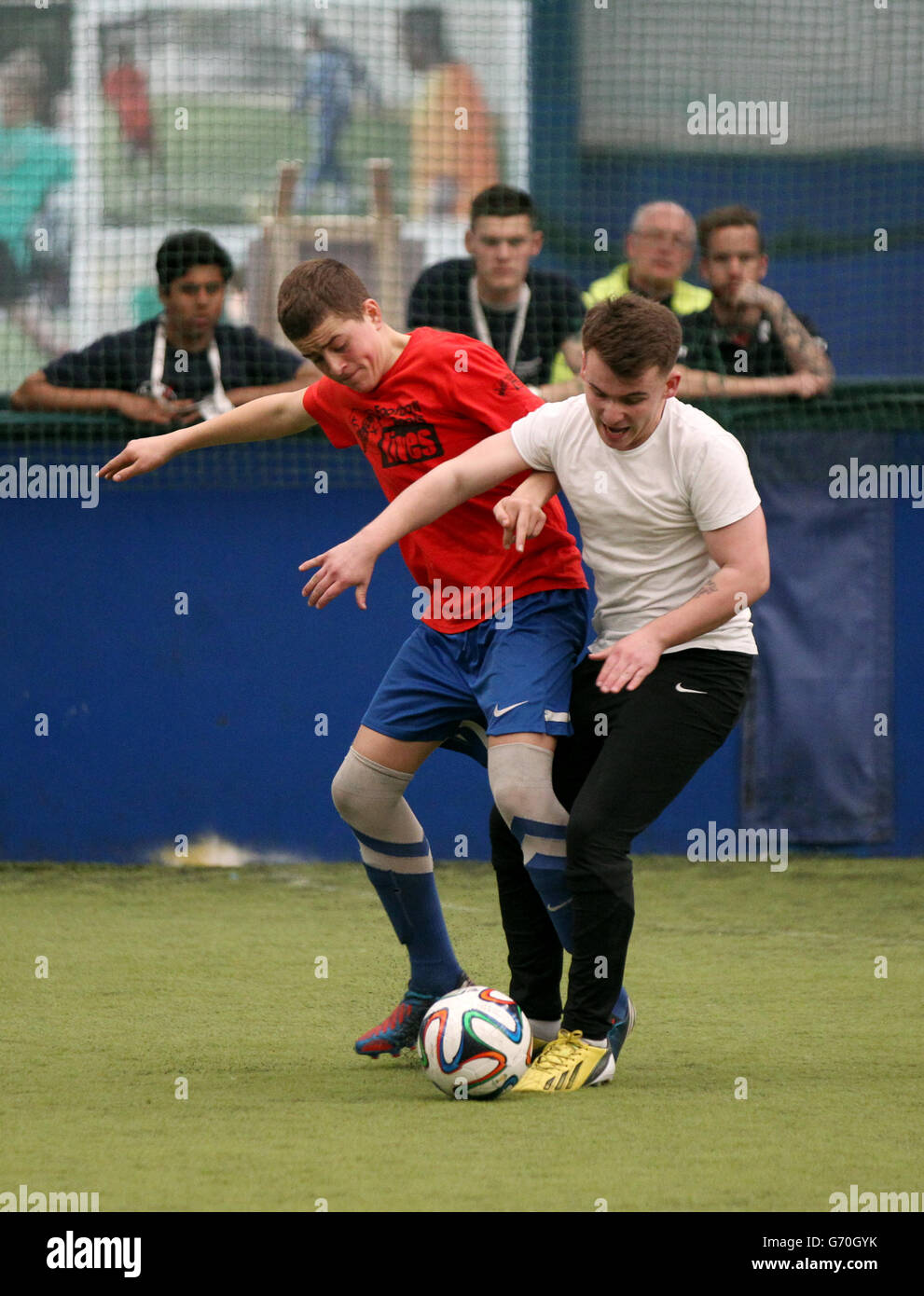 Soccer streetgames football pools fives trafford park hi-res stock ...