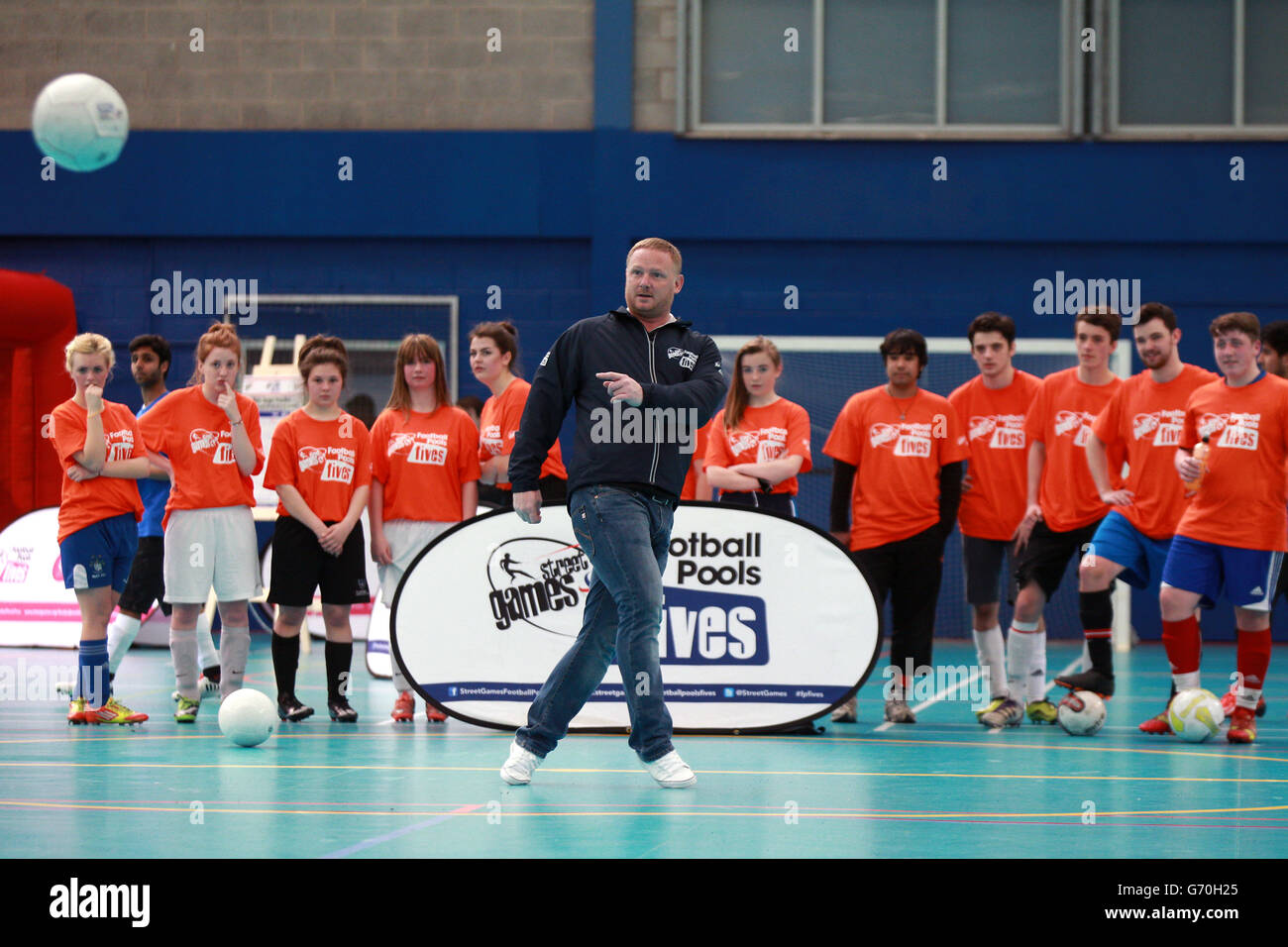 Soccer - StreetGames Football Pools Fives - Trafford Park Stock Photo ...