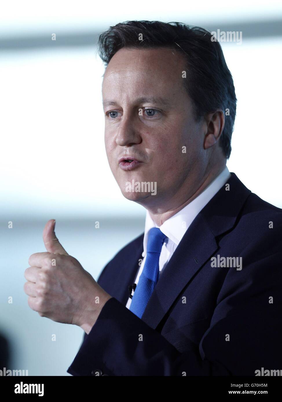 Prime Minister David Cameron as he launches the Conservative Party ...