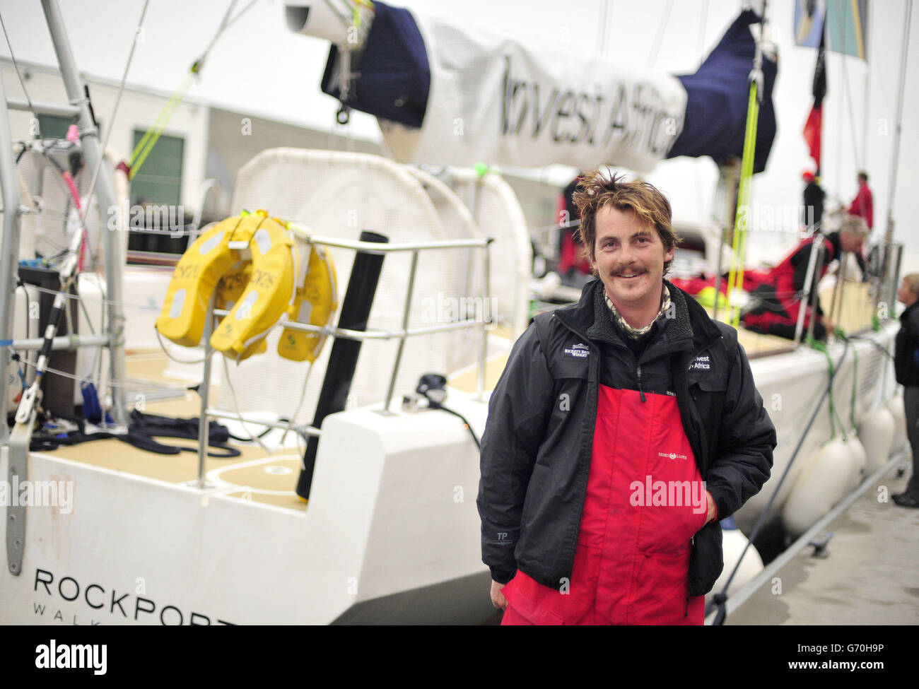 Invest Africa Skipper Rich Gould shortly after arriving in San ...
