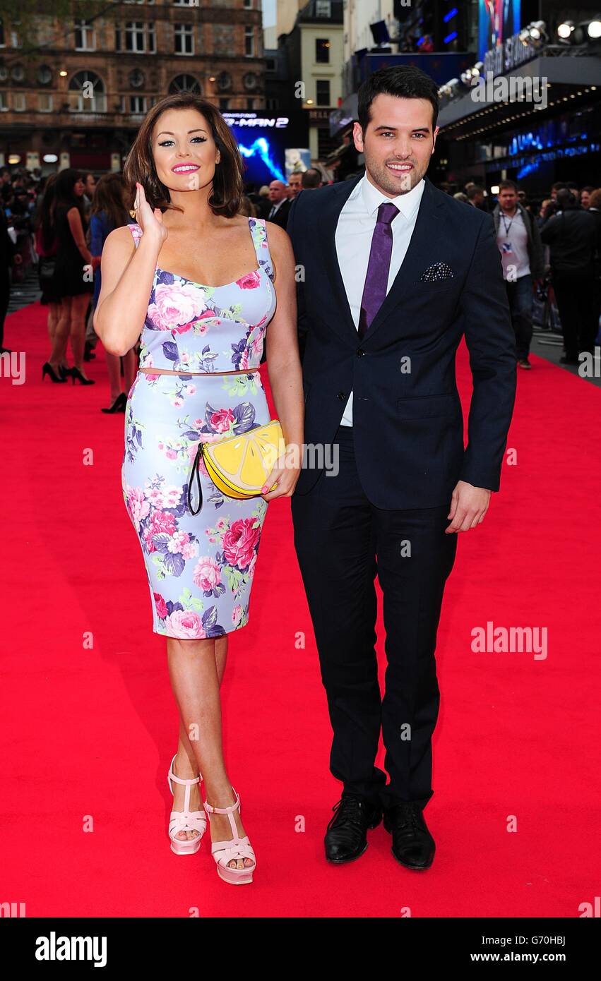 Jessica Wright and Ricky Rayment arriving for the world premiere of the ...