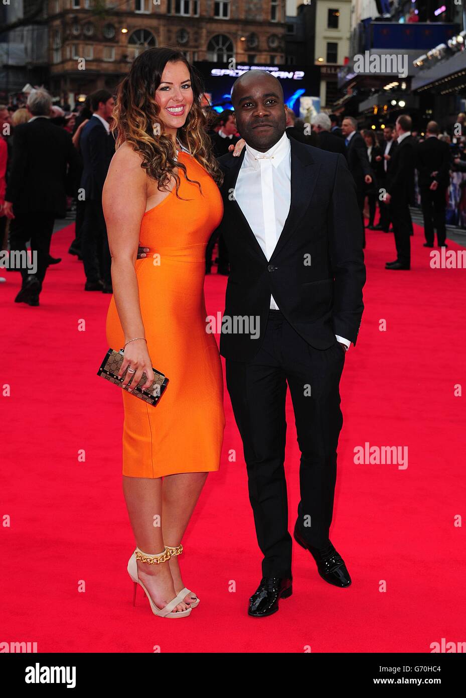 The Amazing Spider-Man 2 World Premiere - London Stock Photo - Alamy