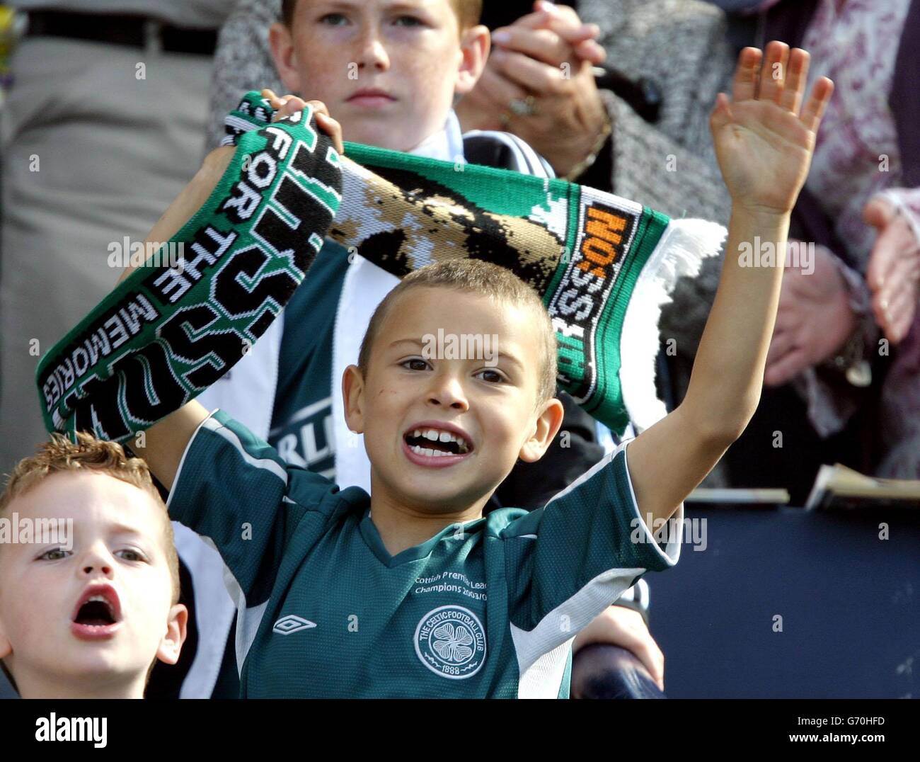 Henrik Larssons' son, Jordan celebrates after his father's team beat ...
