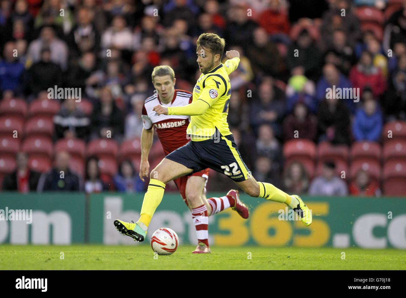 Birmingham City's Andrew Shinnie in action against Middlesbrough Stock ...