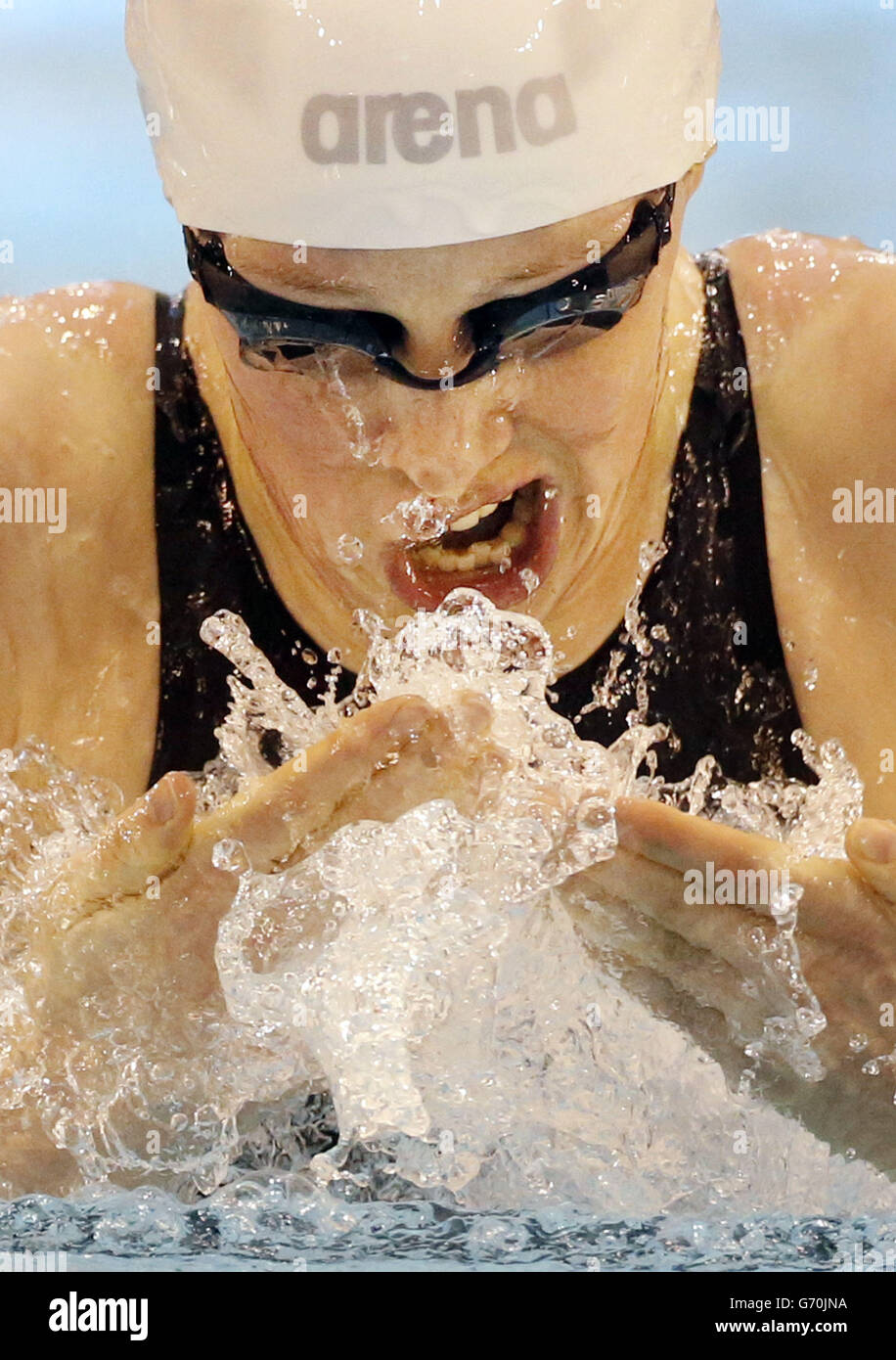 Hannah Miley competes in the Womens Open 200 IM, during the 2014 ...