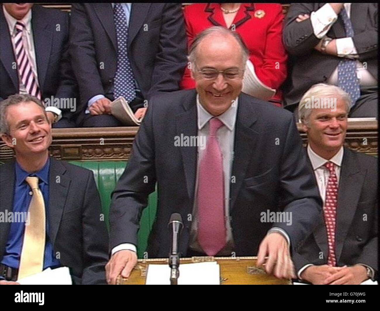 Leader of the opposition michael in the house of commons hi-res stock ...