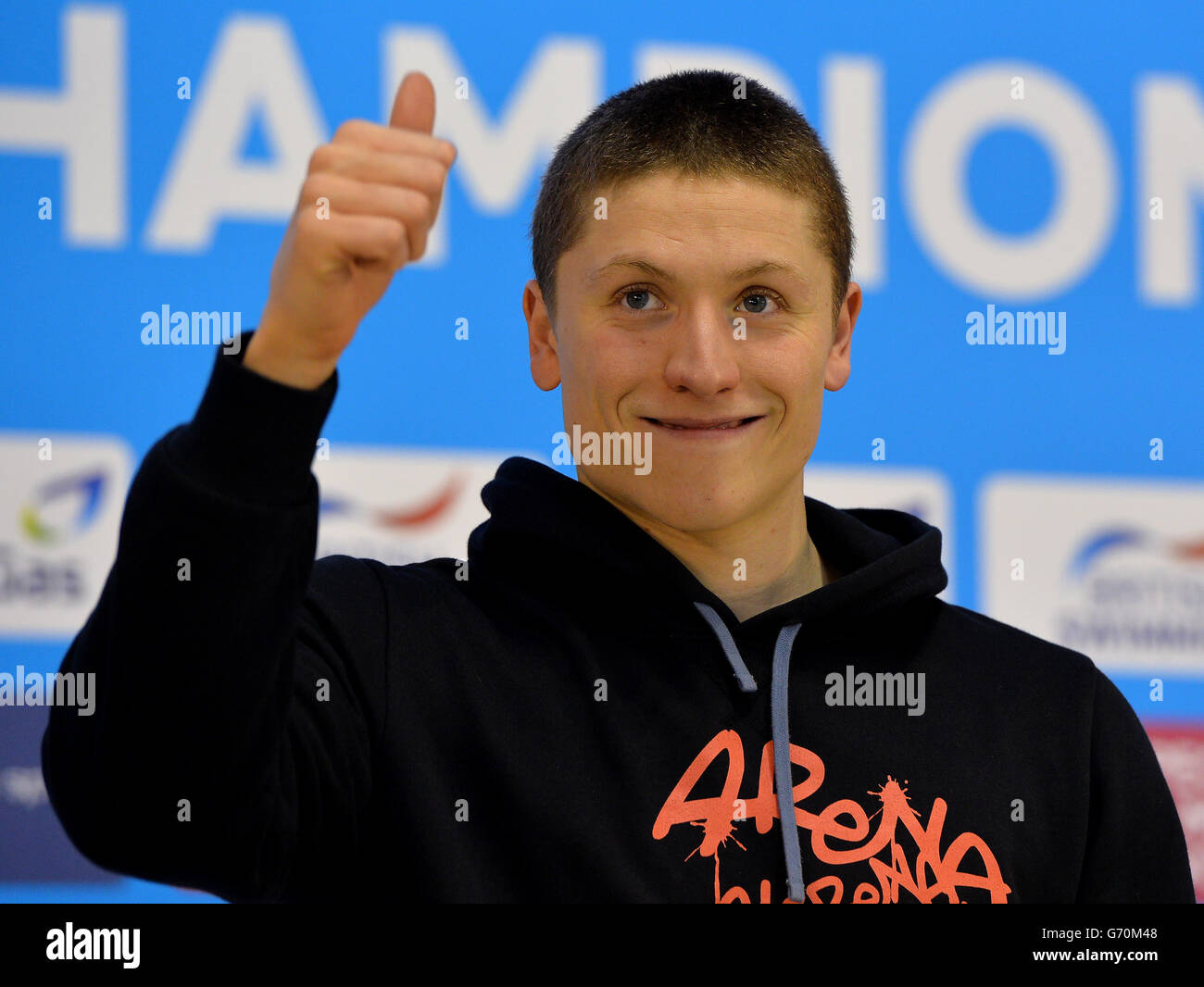 Roberto Pavoni during the gold medal presentation after competing in ...