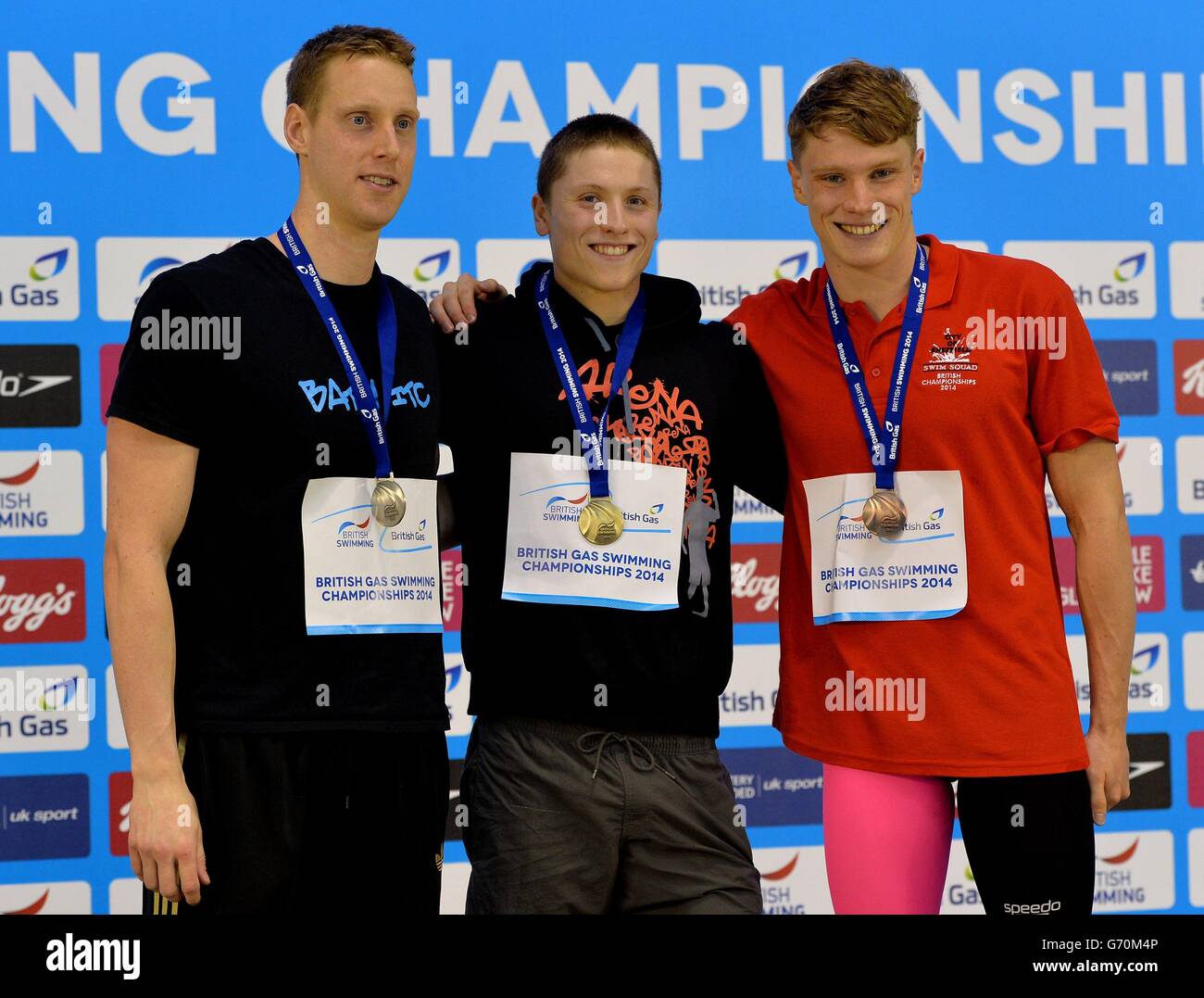 (Left-Right) Joseph Roebuck, Roberto Pavoni and Lewis Coleman during ...