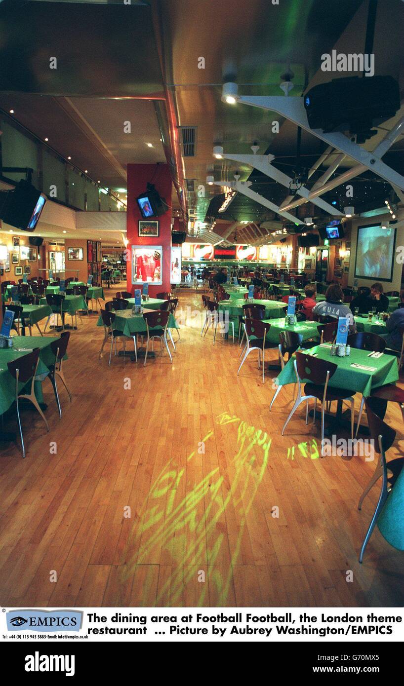 Soccer theme restaurant hi-res stock photography and images - Alamy