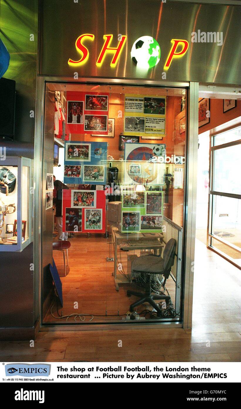 Soccer - Theme Restaurant. The shop at Football Football, the London ...