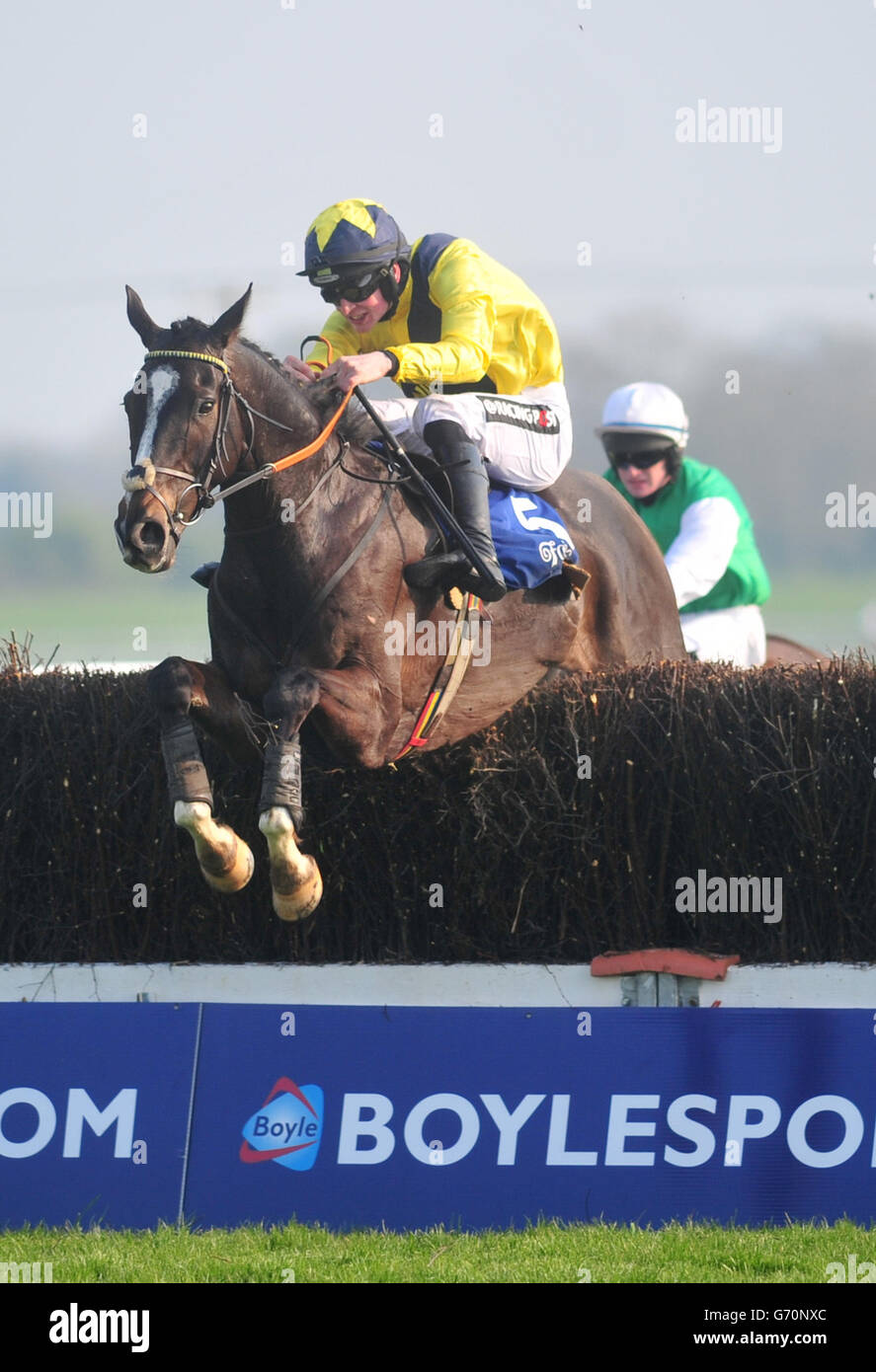 Jockey Danny Mullins and Usuel Smurfer on their way to victory in the ...