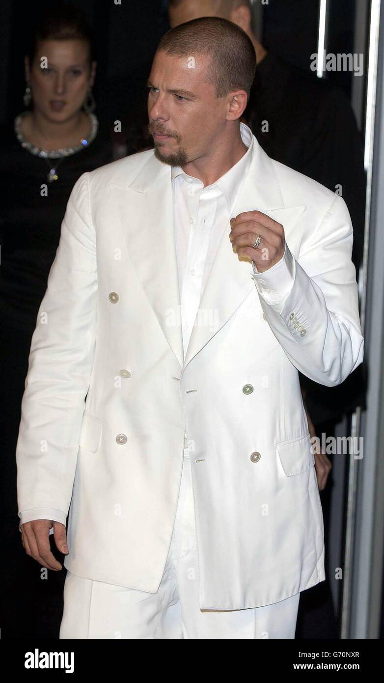 Fashion designer Alexander McQueen arrives for his 'Black' Fashion Show ...