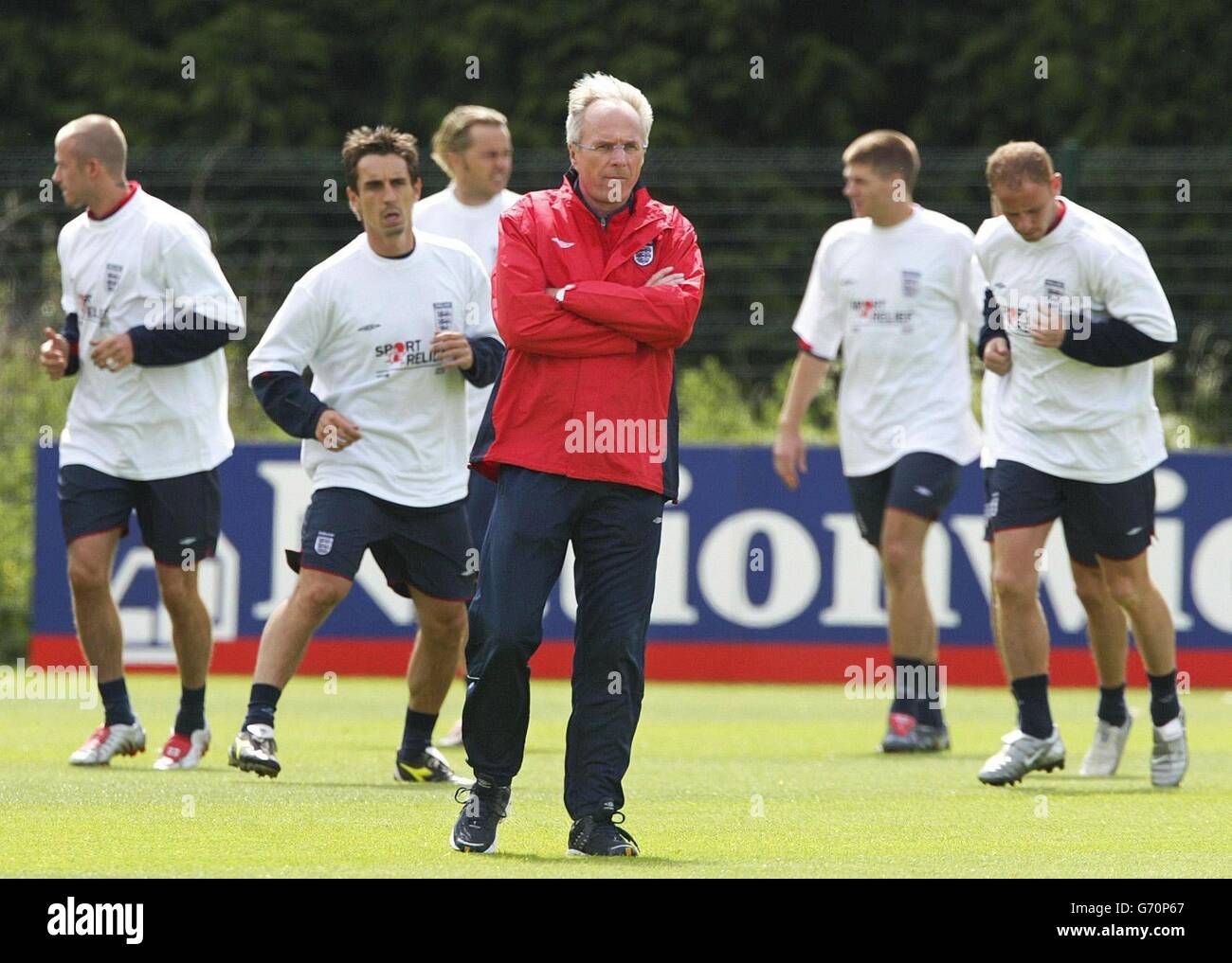 Football England Training Stock Photo - Alamy
