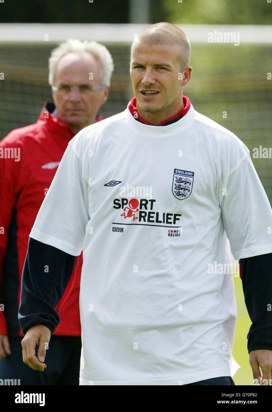 Football England Training Stock Photo - Alamy