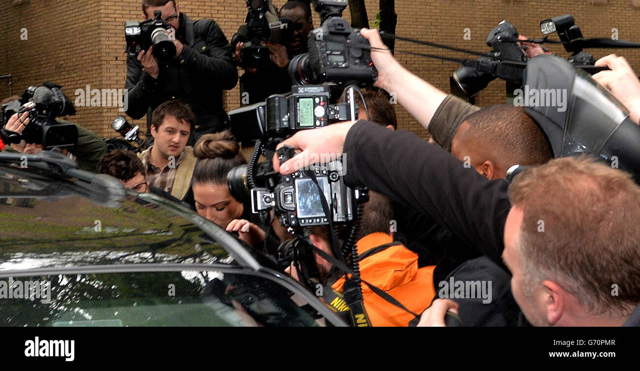 Tulisa court case Stock Photo - Alamy