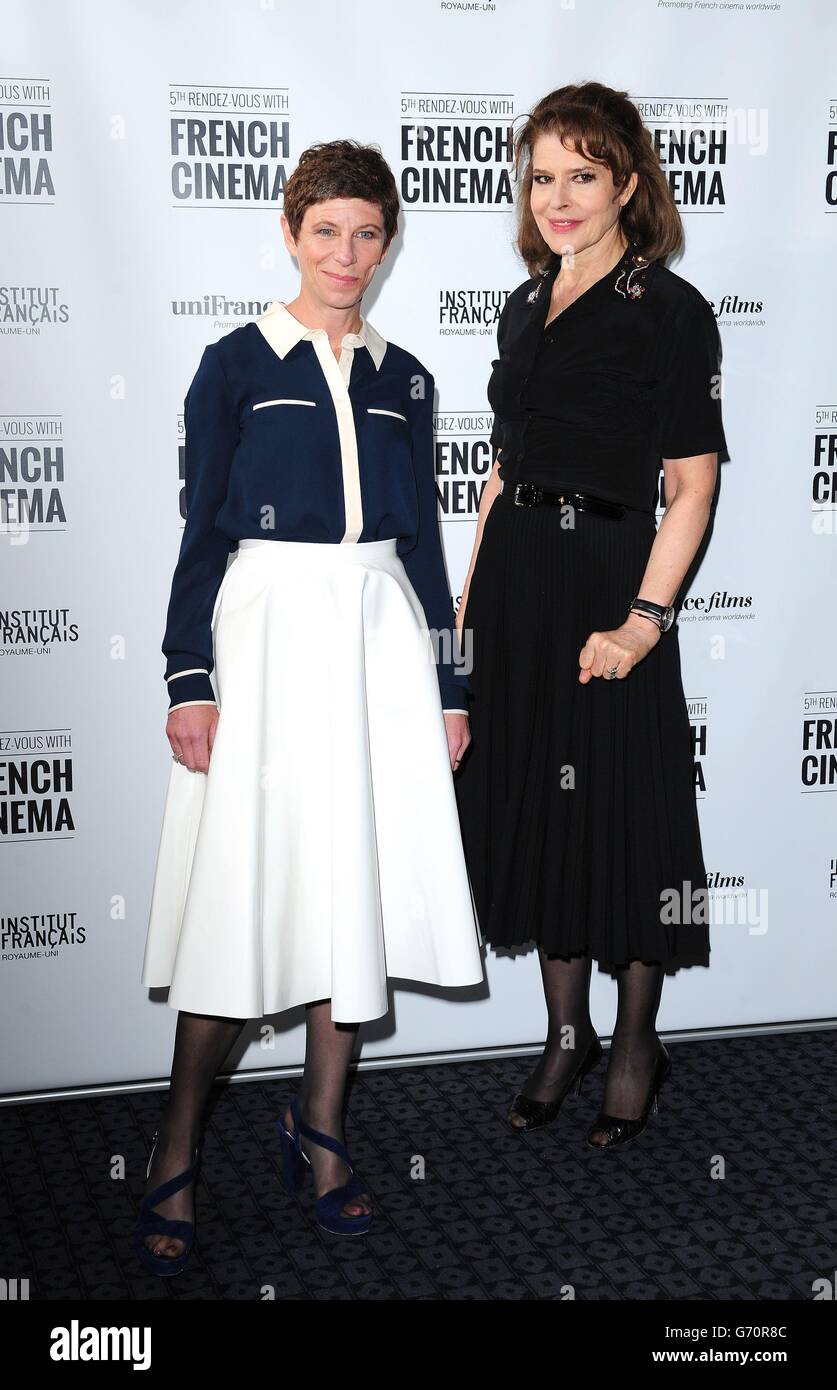 Marion Vernoux and Fanny Ardant attending the premiere of Bright Days ...