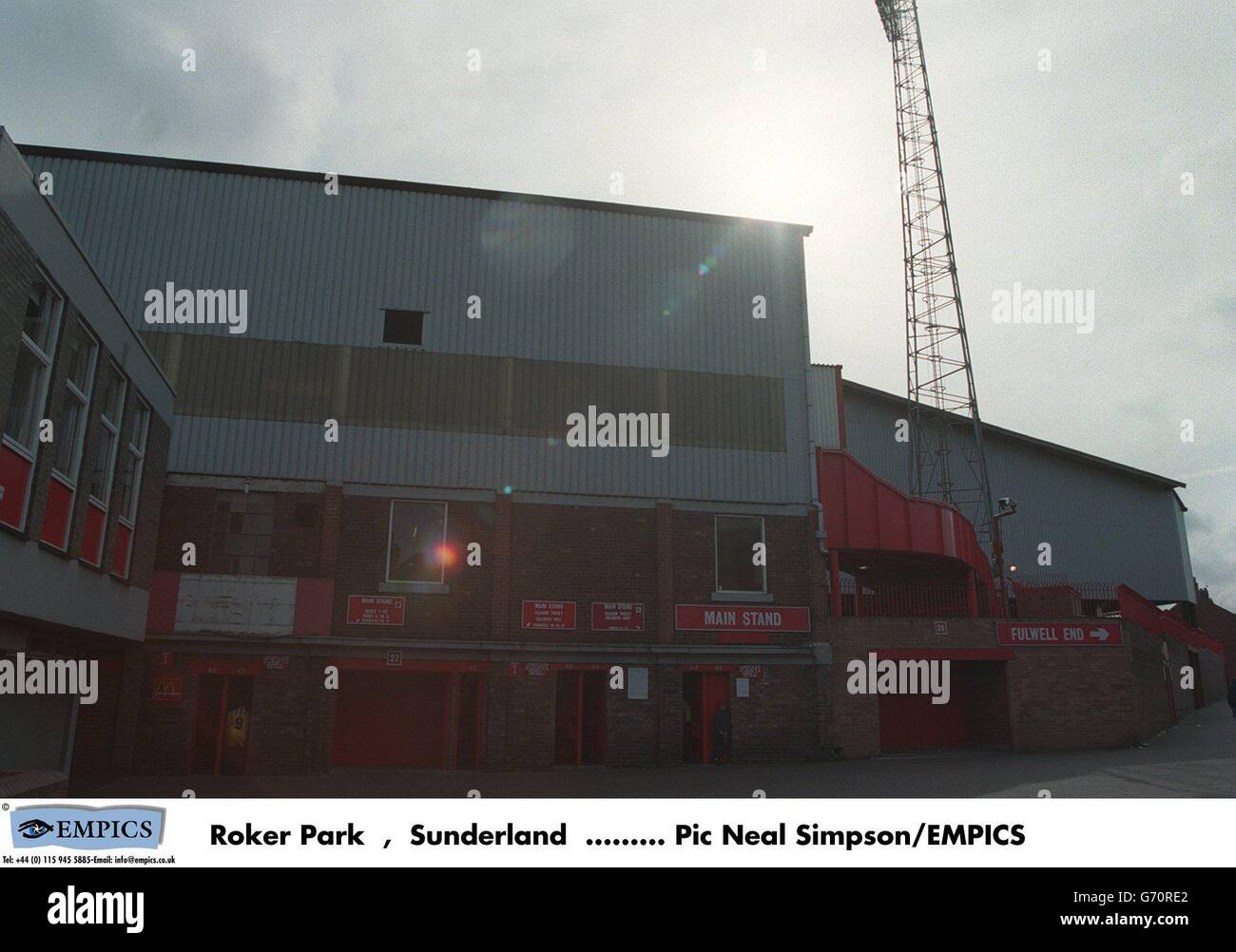 Football Grounds. Roker Park, Sunderland Stock Photo - Alamy