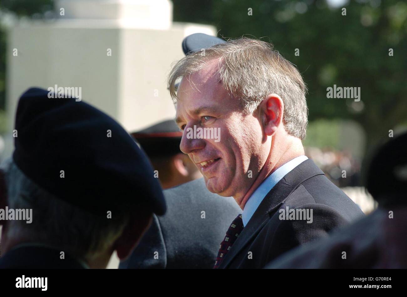 British Defence Secretary Geoff Hoon meets WW II veterans as he joins ...
