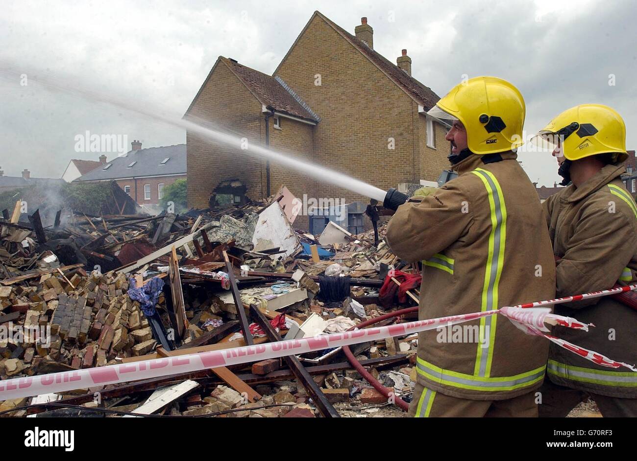 Suspected gas blast Stock Photo - Alamy