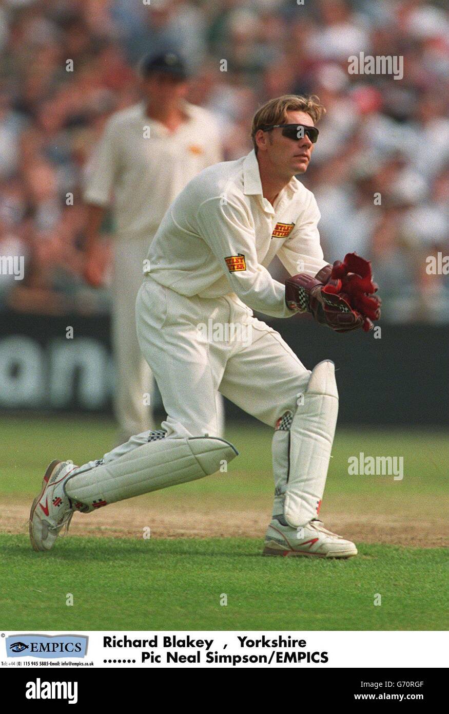 Cricket ... Nat-West Trophy - Lancashire v Yorkshire. Richard Blakey ...