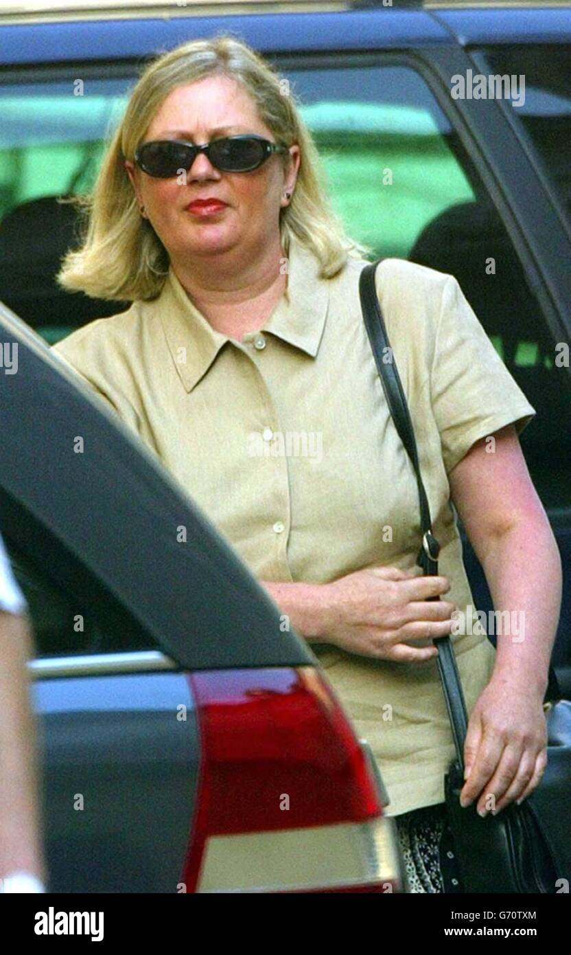 Sue Dickinson, 46, arrives at a court house in Rennes, north west ...